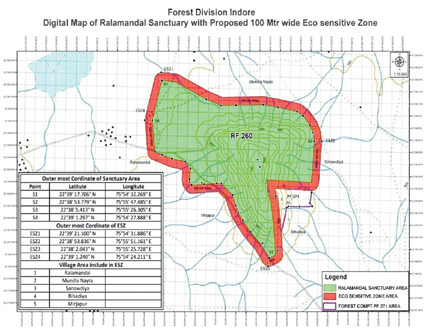'Eco Sensitive Zone' will be in 100 meters area of Ralamandal Sanctuary ...