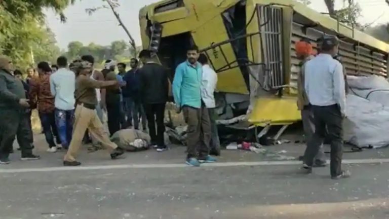 A horrific road accident in MP, collision between two buses, 105 ...