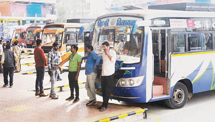 INDORE : For 46 months Sarwate bus stand returned to its wheels again ...