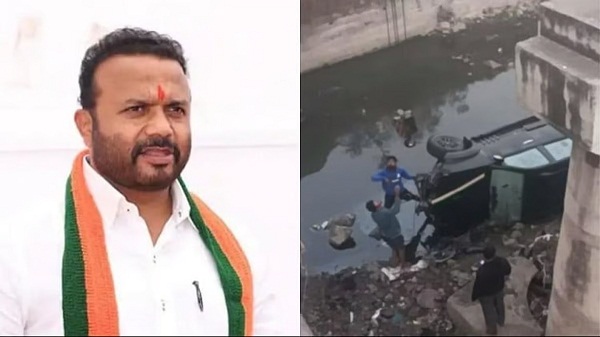 Maharashtra: BJP MLA Jaykumar Gore's car falls into 30 feet deep gorge, hospitalized in critical ...