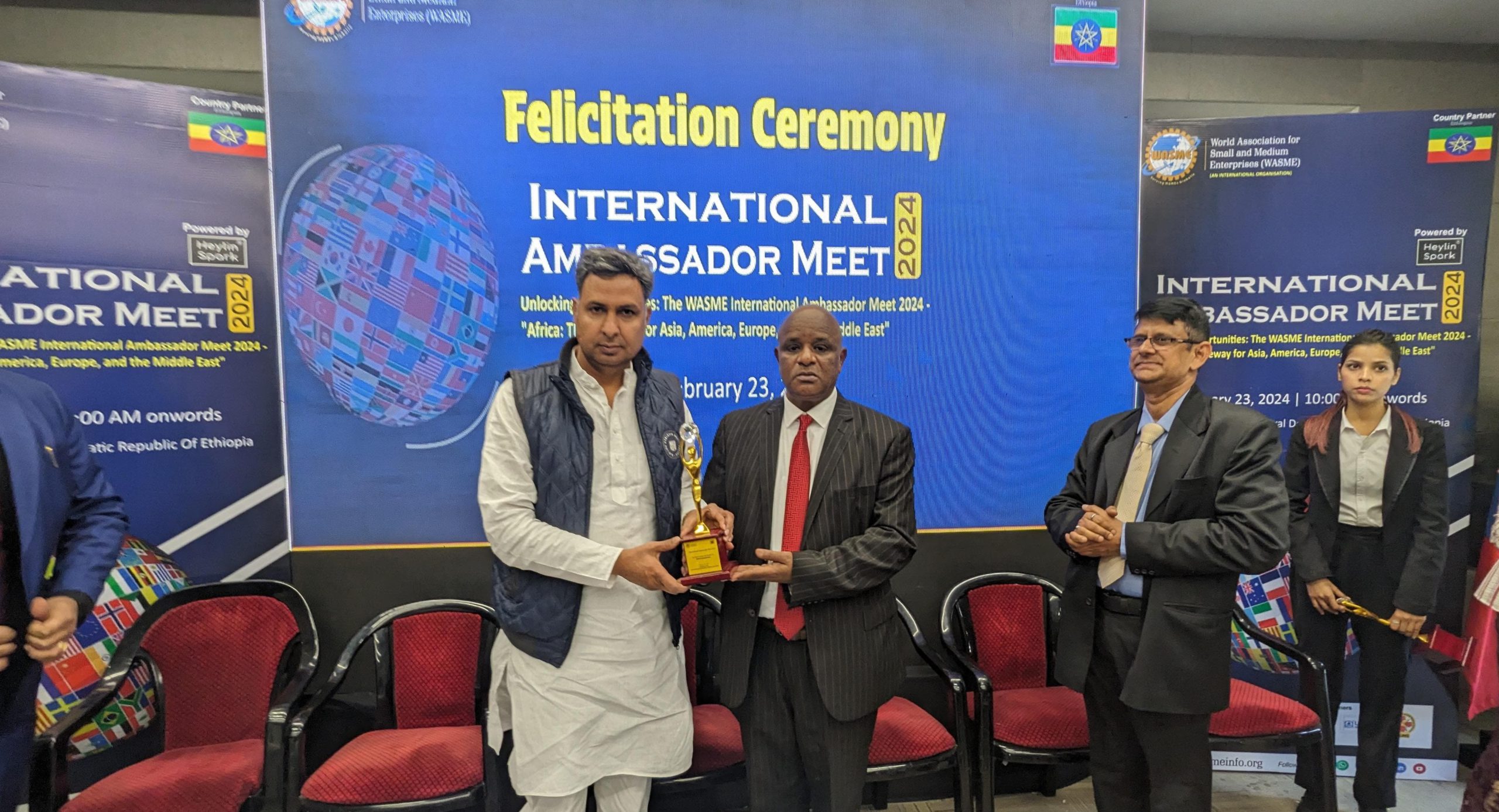 मशहूर पर्यावरणविद निषित कुमार को इथोपियन दूतावास ने किया सम्मानित ...