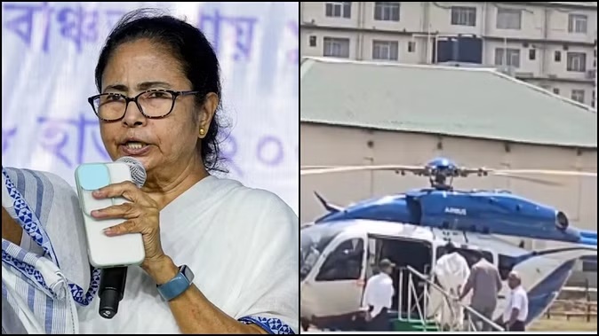 Mamata Banerjee once again injured foot slipped while boarding helicopter | ममता बनर्जी एक बार ...